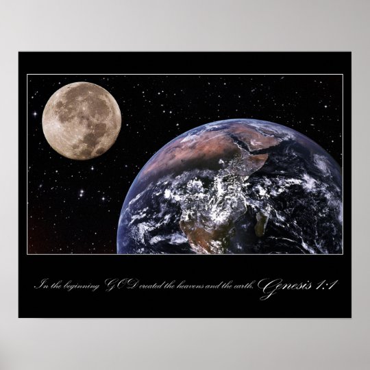 Genesis 1:1 Poster | Zazzle.com