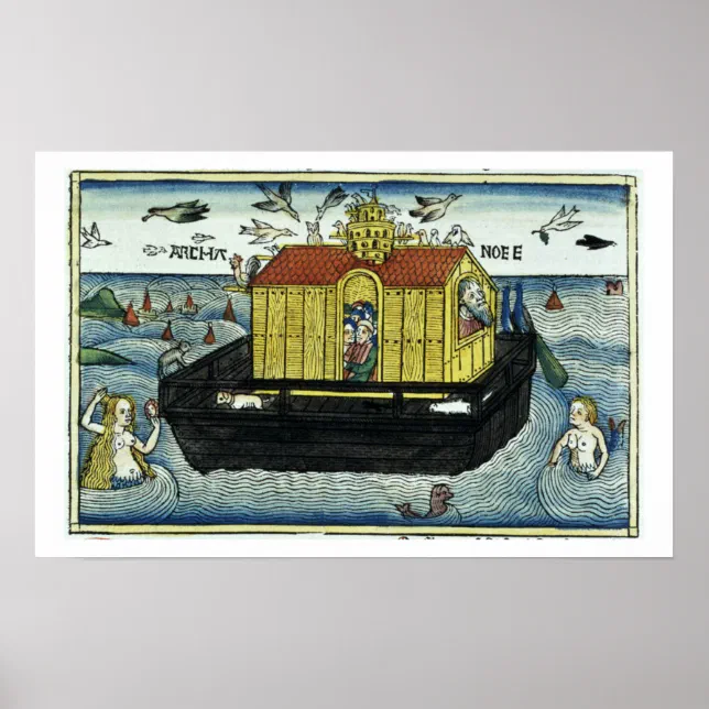 Genesis 6:11-24 Noah's Ark, from the Nuremberg Bib Poster | Zazzle