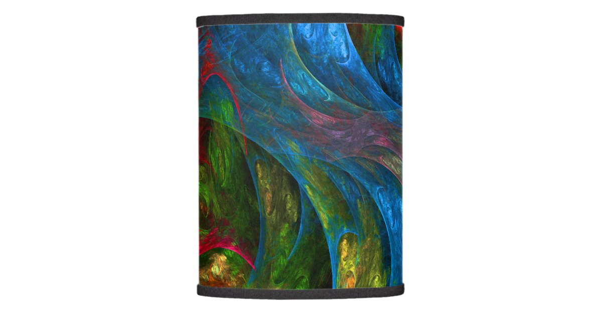 Genesis Blue Abstract Art Lamp Shade | Zazzle