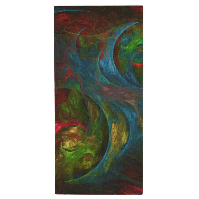 Genesis Blue Abstract Art Wood Flash Drive | Zazzle