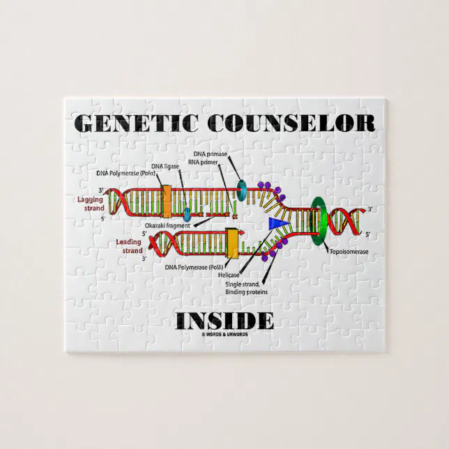 Genetic Counselor Inside (DNA Replication) Jigsaw Puzzle | Zazzle