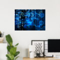 Genetic Science Research as a Medical Abstract Art Poster | Zazzle