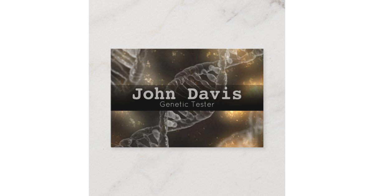 Genetic Tester business card | Zazzle