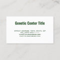 Genetic Testing/DNR Centre Business Card | Zazzle