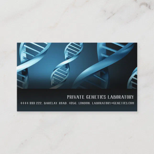 Genetics Private Laboratory Medical Research Business Card | Zazzle