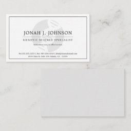 Genetics Specialist | Minimal Gene|DNA Symbol Business Card | Zazzle