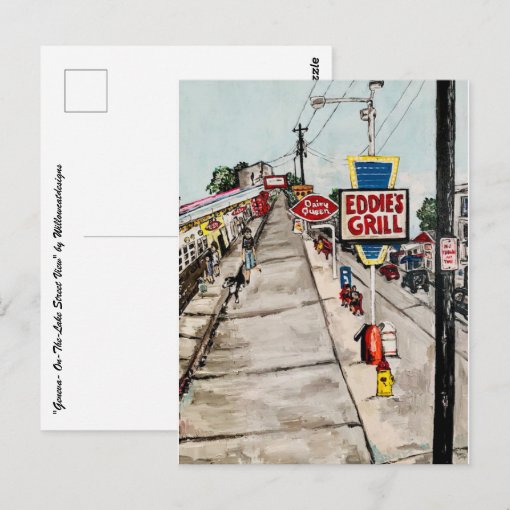 "Geneva- On-The-Lake Street View" Postcard | Zazzle