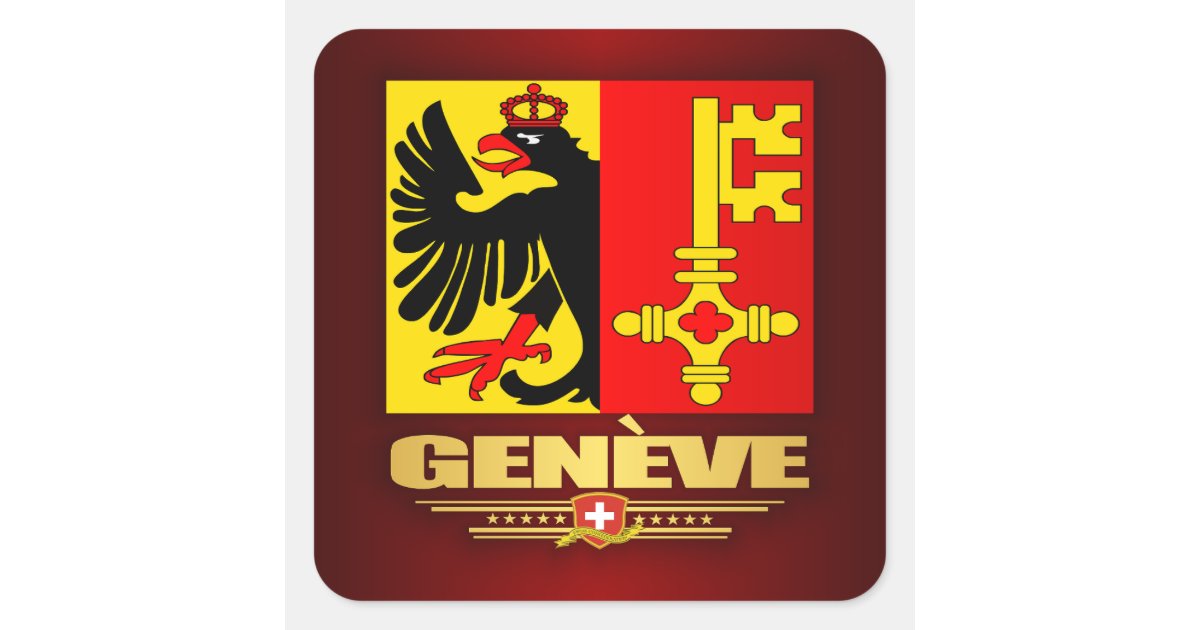 Geneva Square Sticker | Zazzle