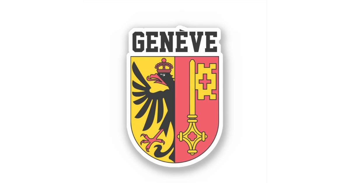 Geneva, Switzerland - coat of arms Sticker | Zazzle