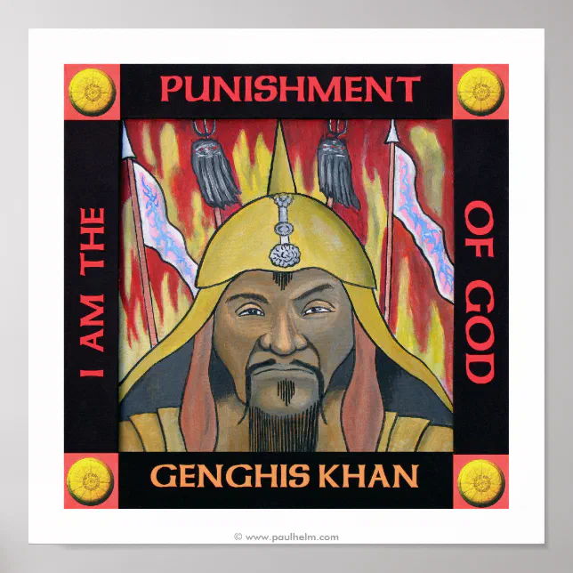 Genghis KHAN poster | Zazzle