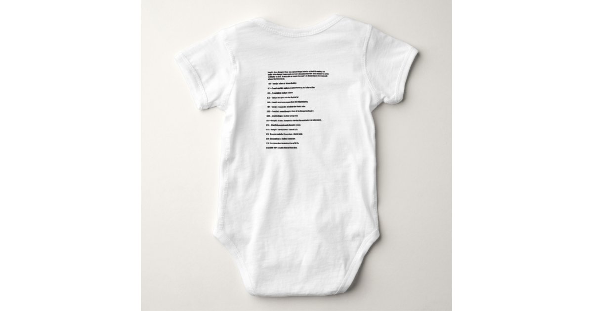 Genghis Khan World Tour Baby Bodysuit | Zazzle