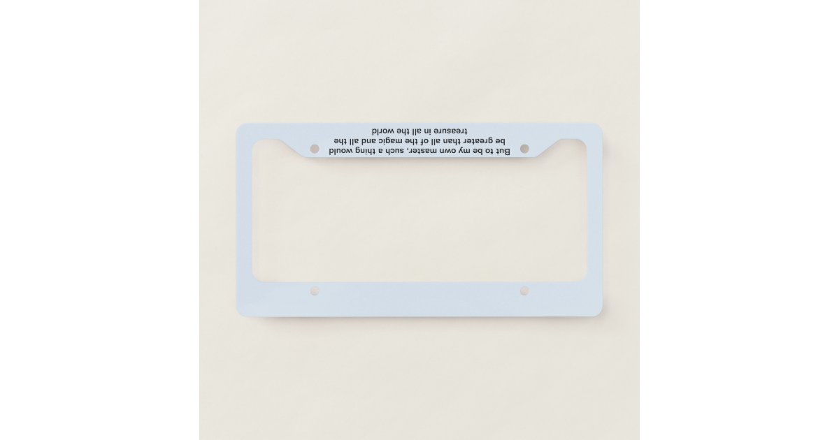 Genie License Plate Frame | Zazzle