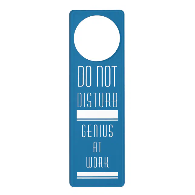 Genius Door Hanger | Zazzle