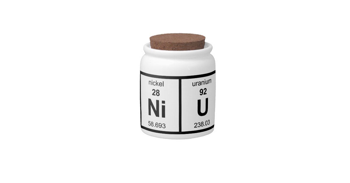GeNiUS Periodic Table Candy Jar | Zazzle