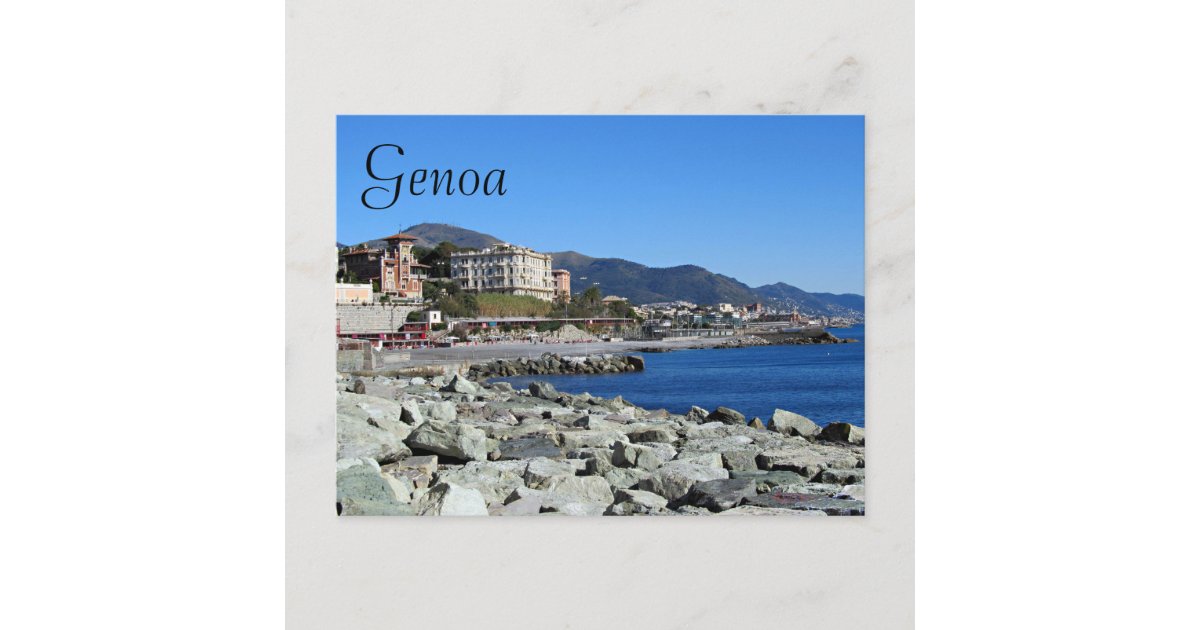 Genoa Coastline Postcard | Zazzle