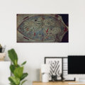 Genoese world map, designed by Toscanelli Poster | Zazzle