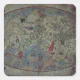 Genoese world map, designed by Toscanelli Square Sticker | Zazzle