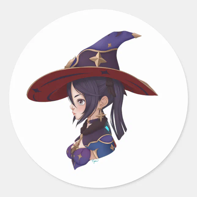 Genshin Impact: Mona Sticker (fanart) | Zazzle