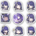 Genshin Impact: Raiden Shougun / Ei Stickers | Zazzle