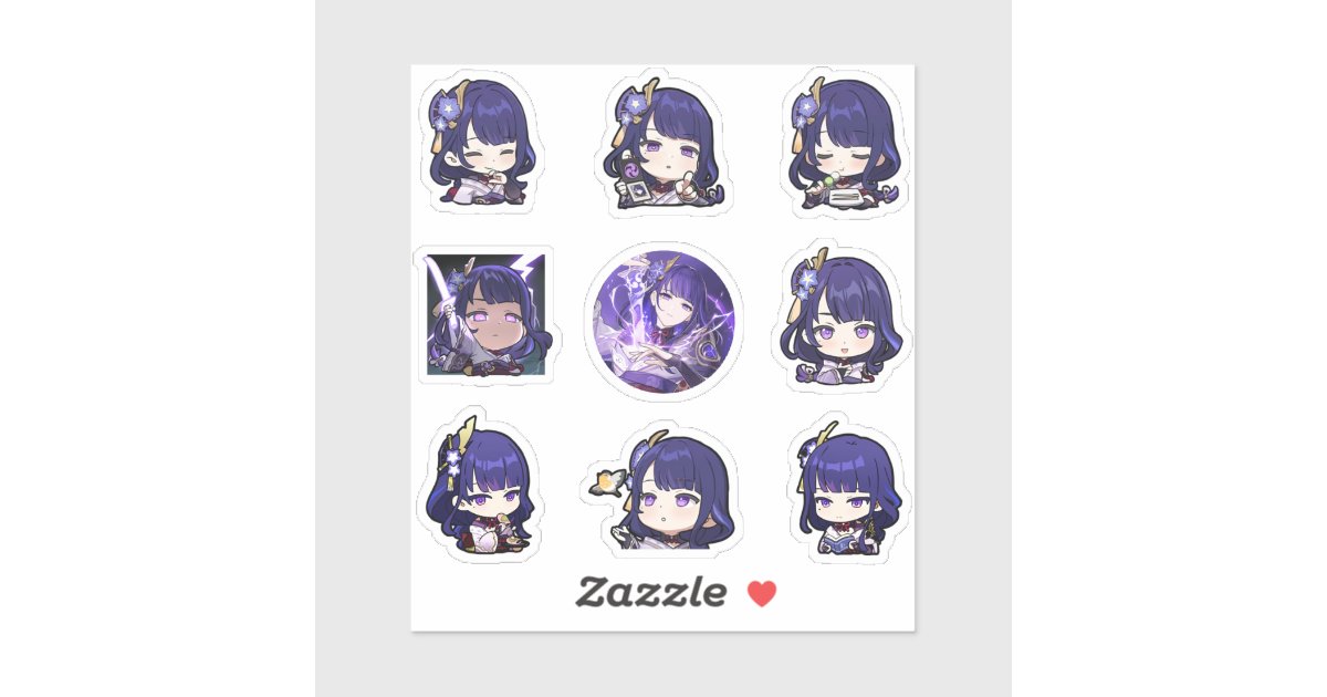Genshin Impact: Raiden Shougun / Ei Stickers | Zazzle