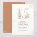 Gentle Lilies Number 15 Floral Quinceanera Invitation | Zazzle