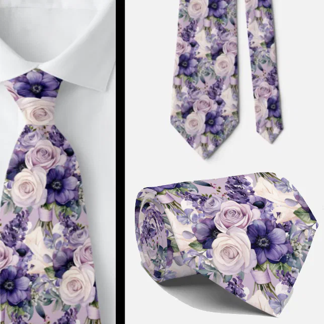 Gentleman's Tie | Wedding and Event Floral Necktie | Zazzle