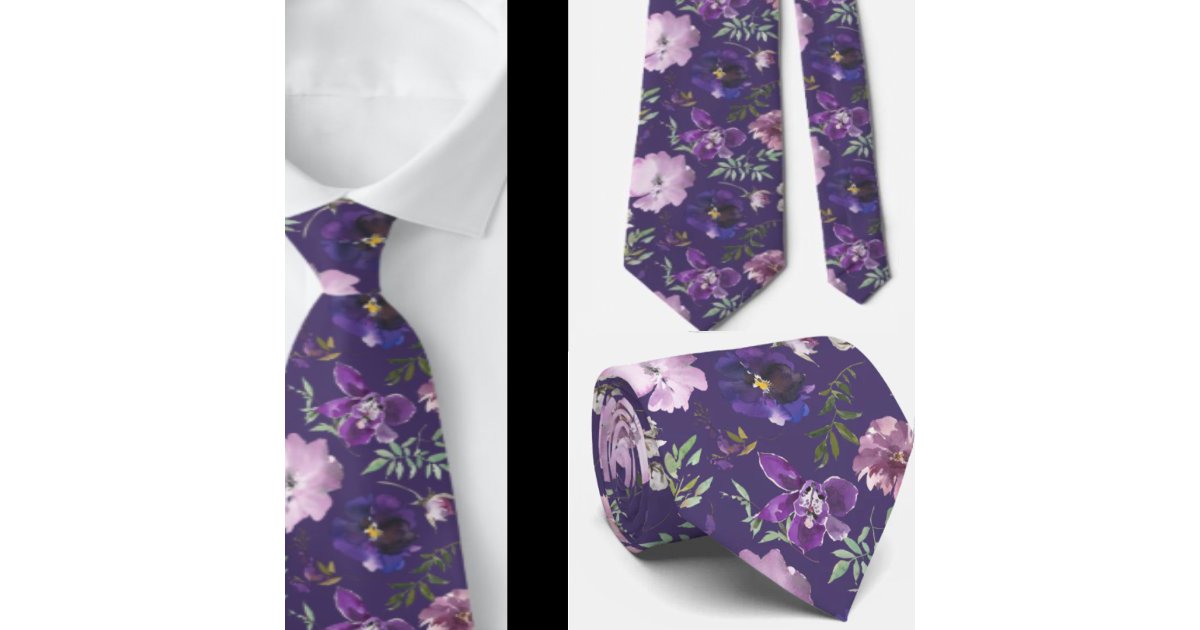 Gentleman's Tie | Wedding & Event Floral Necktie | Zazzle