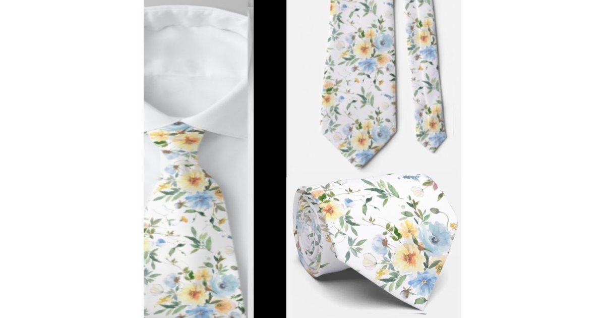 Gentleman's Tie | Wedding & Event Floral Necktie | Zazzle