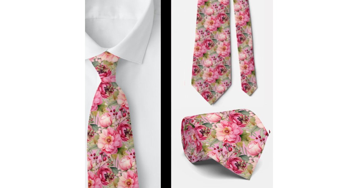 Gentleman's Tie | Wedding & Event Floral Necktie | Zazzle