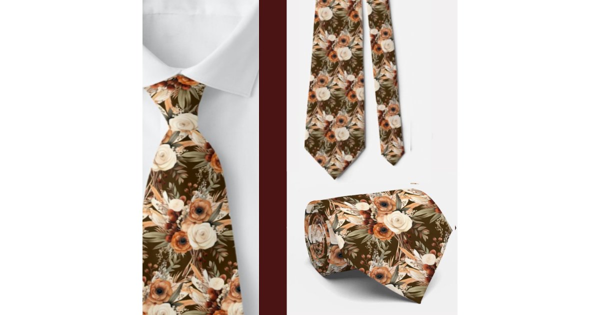 Gentleman's Tie | Wedding & Event Floral Necktie | Zazzle