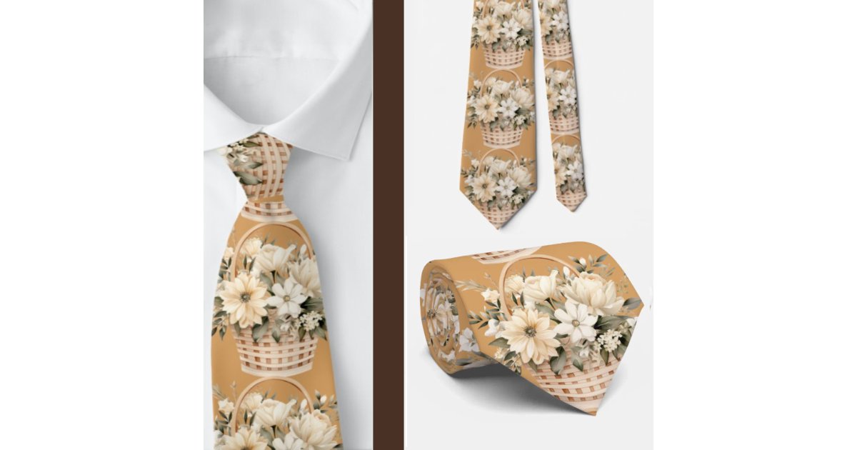 Gentleman's Tie | Wedding & Event Floral Necktie | Zazzle