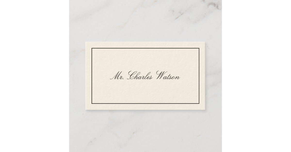 Gentleman's Victorian Calling Cards | Zazzle