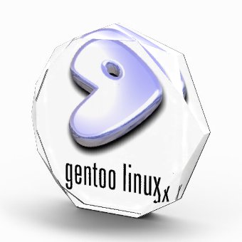 gentoo Linux Logo Acrylic Award | Zazzle