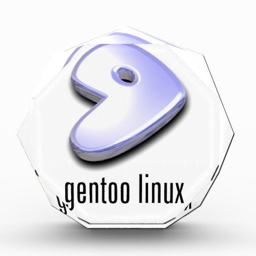 gentoo Linux Logo Acrylic Award | Zazzle