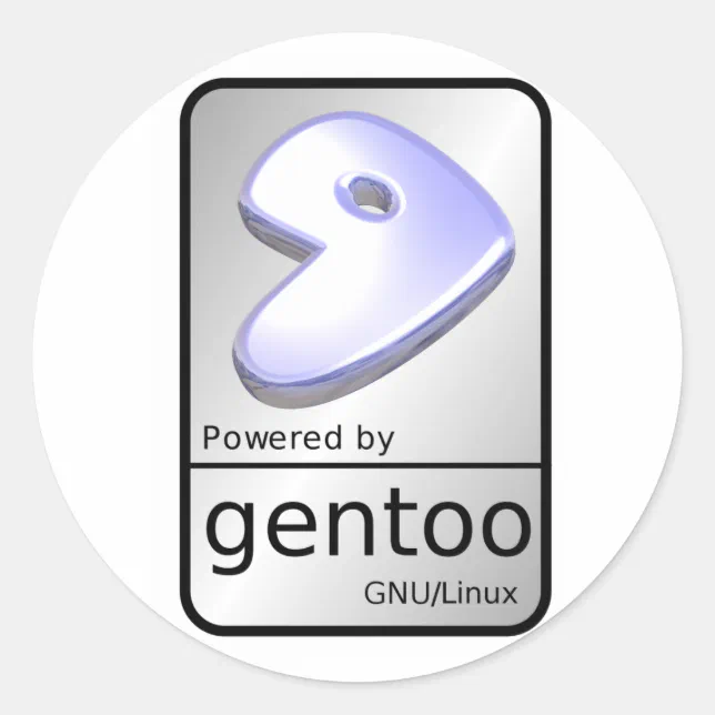 Gentoo Linux Sticker | Zazzle