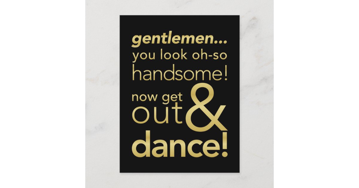 Gents.jpg Postcard | Zazzle