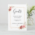 Gents Room Sign Template, Rose Wedding Invitation | Zazzle