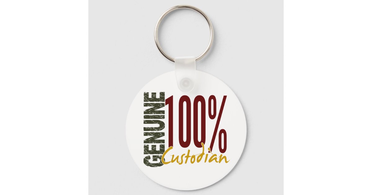 Genuine Custodian Keychain | Zazzle