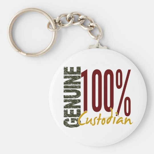 Genuine Custodian Keychain | Zazzle.com