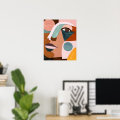 Geo Half Face Poster | Zazzle