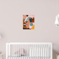 Geo Half Face Poster | Zazzle