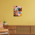 Geo Half Face Poster | Zazzle