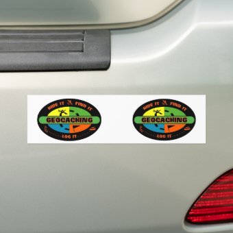 Geocache survivor bumper sticker | Zazzle