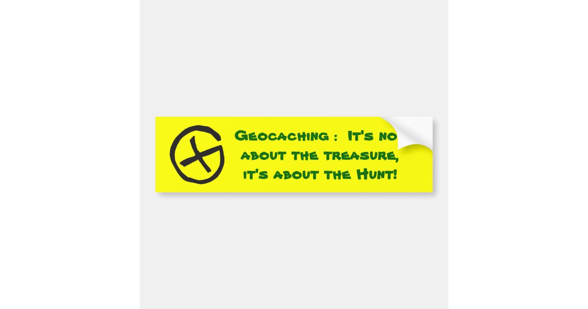 Geocaching Bumper Sticker | Zazzle