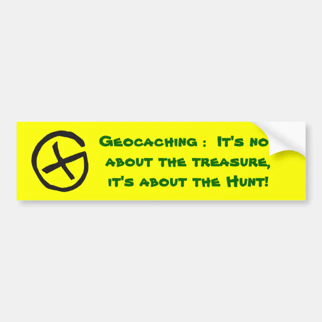 Geocaching Bumper Sticker | Zazzle