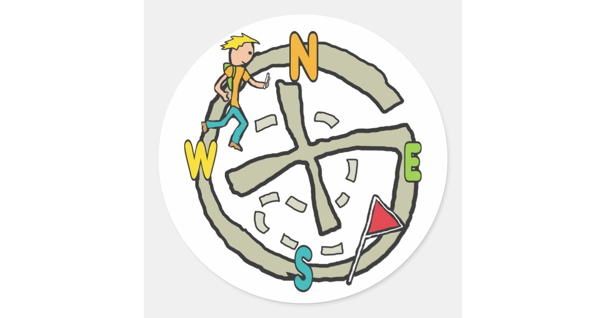 Geocaching Classic Round Sticker | Zazzle
