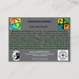 Geocaching Stash Cards | Zazzle