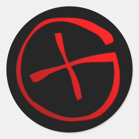 Geocaching Symbol Classic Round Sticker | Zazzle.com