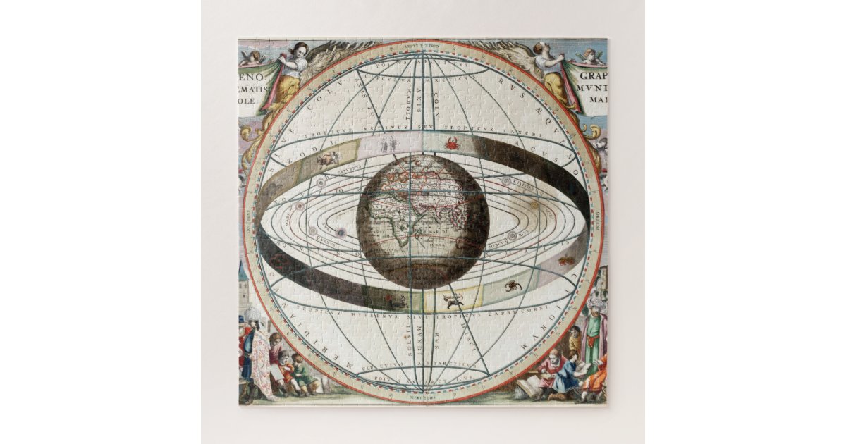 Geocentric model jigsaw puzzle | Zazzle