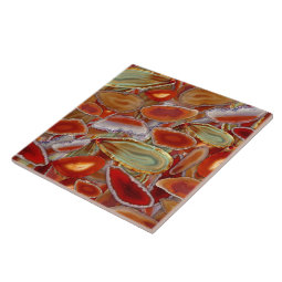 Geode crystal pattern ceramic tile | Zazzle